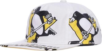 Mitchell & Ness Pittsburgh Penguins Flache Schirmm&uuml;tze - - Accessories - Herren - Wei&szlig; - ONE SIZE