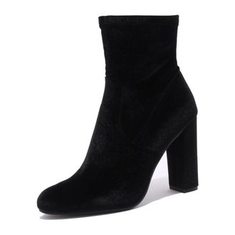 Steve Madden Samt Editt Stiefel Schuh Frau - - Shoes - Damen - Schwarzk - 40 EU