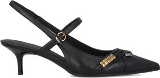 Pinko Pinko, Femme, Chaussures, Noir, Taille: 39 EU Escarpins Slingback &agrave; Bout Pointu et Petits Talons avec D&eacute;tails Ornementaux