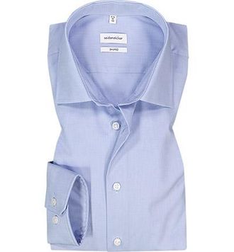 Seidensticker Seidensticker Herren Hemd blau Baumwolle
