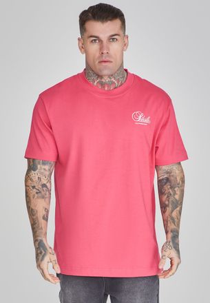 Siksilk Herren Pink Grafik T-Shirt XL