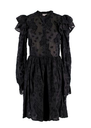 Custommade Black Frill Kimsa Dress Size M