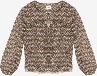 Isabel Marant Top Advika - Femme - Noir D&eacute;lav&eacute; - Taille 34 - Marant &Eacute;toile