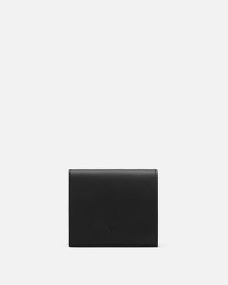 Ami Portefeuille &agrave; double volet noir en cuir de vachette Ami de Coeur Noir - TU - Unisex
