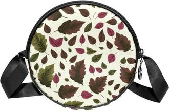 Generic Petit sac &agrave; bandouli&egrave;re rond pour femme, sac &agrave; bandouli&egrave;re esth&eacute;tique avec fermeture &eacute;clair, bretelles r&eacute;glables, sac &agrave; main rond d&eacute;contract&eacute; pour fem