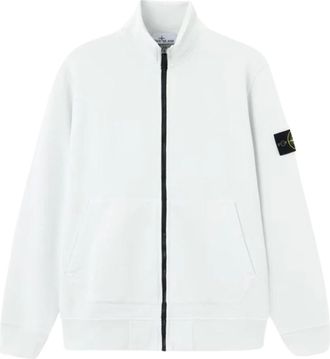 Stone Island Homme, Sweatshirts et sweats &agrave; capuche, Blanc, Taille: XL Zip-throughs