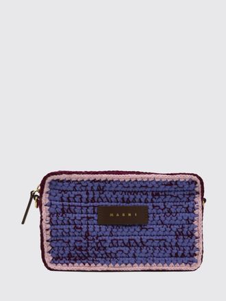 Marni Kleine H&auml;kel-Schultertasche aus Wolle mit verstellbarem Riemen