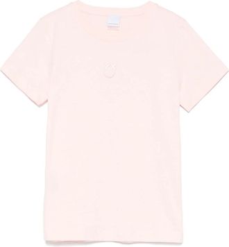 Pinko Love Birds T-Shirt mit Stickerei - - Tops - Damen - Rosa - XS