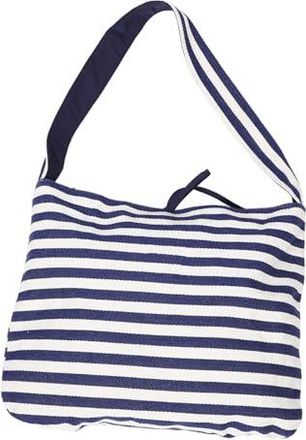 Valiclud Grand Sac Cabas Réversible Rayé Capacité Bandoulière Épaule et Crossbody pour Femmes Sac de Plage Courses et Déplacements Quotidiens