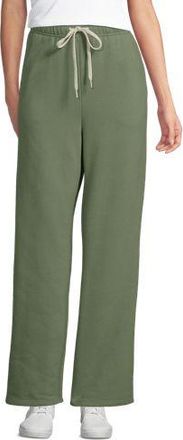 Lands End Jogginghose mit geradem Bein SERIOUS SWEATS, Damen, Gr&ouml;&szlig;e:44-46 regular, Gr&uuml;n, Baumwoll-Mischung/Polyester-Mischung, by Lands End