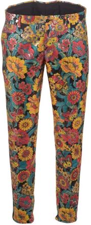 Dolce & Gabbana Homme, Pantalons, Multicolore, Taille: M Flowers Trouser