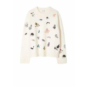 Paul Smith Femme, Pulls, Beige, Taille: 42 FR Tricot ras du cou