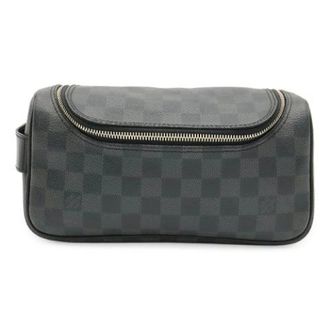 Louis Vuitton unisex, Pre-owned, Noir, Taille: ONE Size Pre-owned Pochette de voyage Damier Graphite