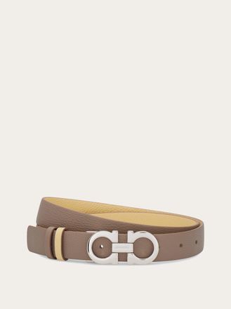 Ferragamo Damen Verstellbarer Gancini Wendeg&uuml;rtel Beige
