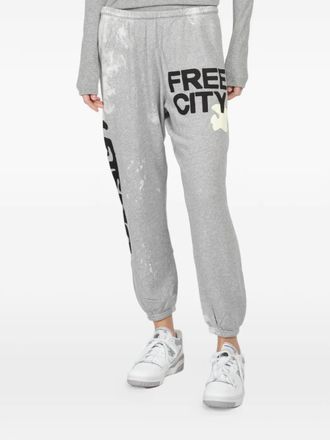 Freecity pantalon de jogging &agrave; imprim&eacute; graphique - Gris