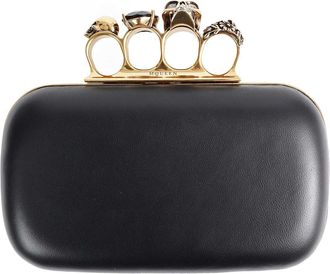 Alexander McQueen Knuckle Clutch With Chain