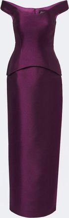 Solace London Robe longue Pieta en satin