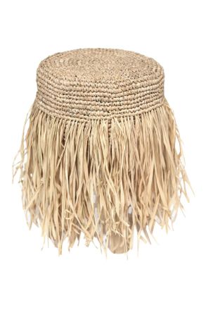 Landscape Hocker, Natur, Teak, Holz, Naturmaterialien, Recyclingholz, Teakholz, massiv, rund, 30x45x30 cm, Wohnzimmer, Hocker, Sitzhocker