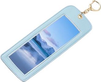 Generico Porte-Photo Porte-Cl&eacute;s - Anneaux de cl&eacute;s rectangulaires transparents en cuir PU - Porte-Clef Cadre Photo,Pour Grossesse, Naissance, Voiture, No&euml;l, Gra