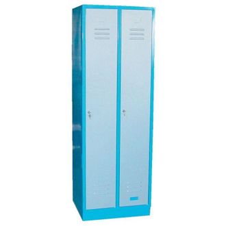 Gude G&uuml;de - Spind Garderobenschrank Umkleideschrank Kleiderspind Metallspind 2-t&uuml;rig