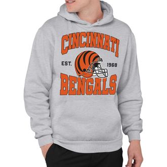 Junk Food NFL - Cincinnati Bengals - Team Helmet - Unisex Adult Pullover Fleece Hoodie for Men and Women - Size X-Large