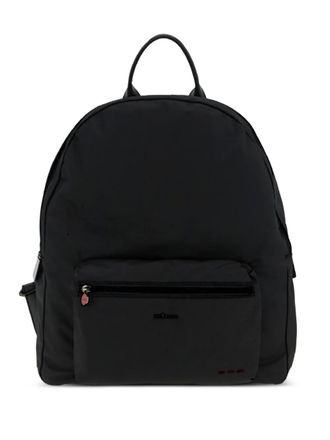 Kiton Rucksack mit Vordertasche - Schwarz