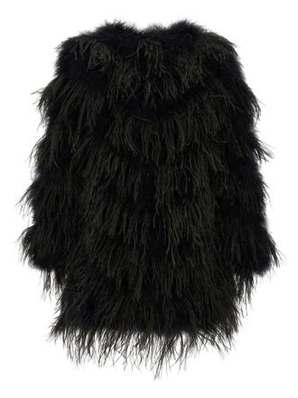 Yves Salomon Caban Coat - Black