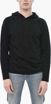 Paolo Pecora Virgin Wool Hooded Sweater size M