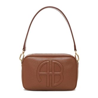 Anine Bing Elegante Cognac Leder Schultertasche - - Bags - Damen - Braun - ONE SIZE