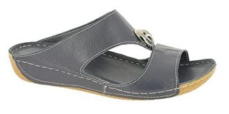 Andrea Conti Mules pour Femme, Bleu, 42 EU