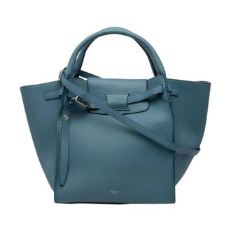 Celine Sac &agrave; main en cuir &agrave; poign&eacute;e Pre-owned - Femme - Pre-owned - Bleu - Taille: ONE Size