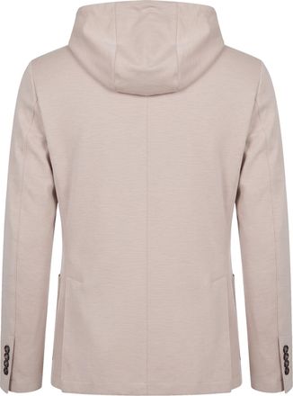 Eleventy Hooded Wool Blend Blazer - Beige