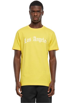 Mister Tee Herren T-Shirt Los Angeles Wording Tee Taxi Yellow XL