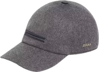 Ermenegildo Zegna unisex, Accessoires, Gris, Taille: L Casquette de baseball Oasi Cashmere