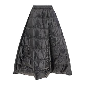 Moncler Jupe Puffer Midi - Femme - Jupes - Noir - Taille: 34 FR