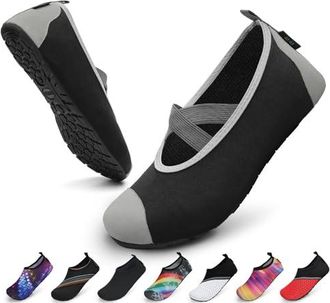 Saguaro Chaussures Aquatiques Chaussons de deau Plongée Chaussettes Aqua pour Piscine et Plage Sports Nautiques Natation Surf Voile Mer Rivière pour Homme Fem