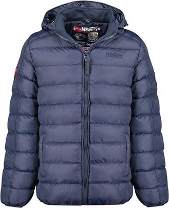 Geographical Norway Bombe Men - Doudoune Chaude Matelassee Homme Automne Hiver - Veste Manteau Chaud - Blouson Coupe Vent Manches Longues Rembourrage - Hommes (Marine M)