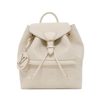 Louis Vuitton Pre-owned Sac &agrave; dos Montsouris PM - Femme - Pre-owned - Beige - Taille: ONE Size