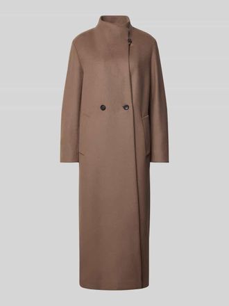 Windsor Mantel aus Schurwolle-Mix mit Stehkragen