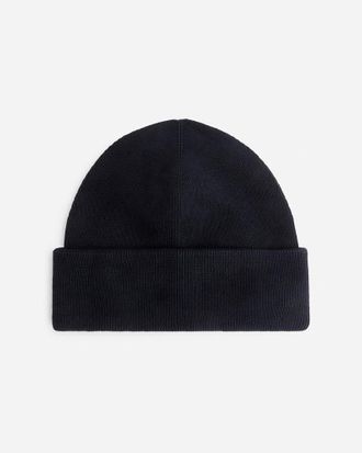 Arket Gerippte Beanie -Blau