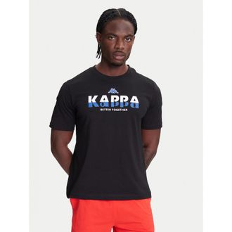 Kappa T-Shirt 351U8KW 005 Schwarz Regular Fit