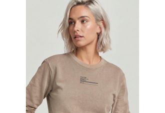 G-Star Sweater Regular Graphic Wmn mit dezentem Print, Baumwollqualit&auml;t
