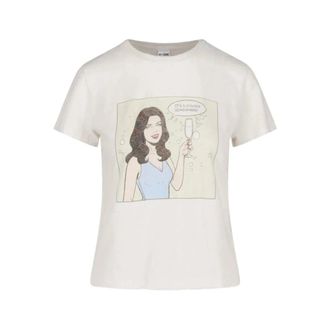 Re/Done Klassisches T-Shirt - - Tops - Damen - Wei&szlig; - S
