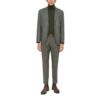 Eleventy Klassischer Blazer mit Revers - - Suits - Herren - Gr&uuml;n - M