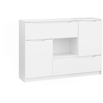 Vicco Commode avec tiroirs Ruben, Blanc, 120 x 84 cm
