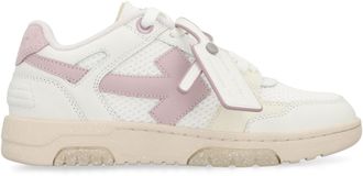 Off-white Womens Slim Out Of Office Sneakers White Cow Hide Trainers