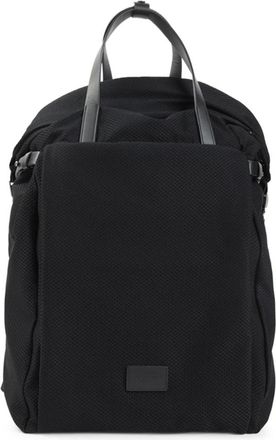 Giorgio Armani Homme, Sacs, Noir, Taille: ONE Size Mesh and Leather Backpack