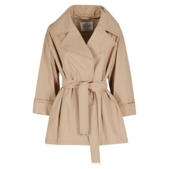 Herno Femme, Manteaux, Brun, Taille: 36 FR Trench-coat Court