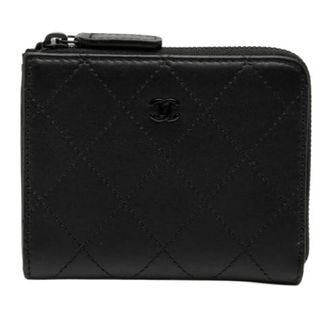 Chanel Porte-monnaie doccasion - Femme - Pre-owned - Noir - Taille: ONE Size