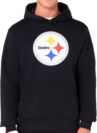New Era Pittsburgh Steelers NFL Team Logo Hoody Schwarz Kapuzenpullover - XL